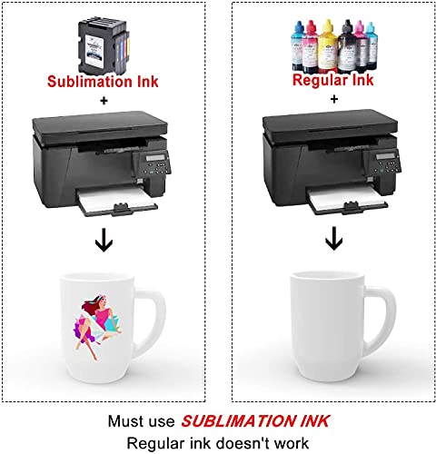 A-SUB Sublimation Paper 8.5x11 Inch 110 Sheets for Any Inkjet Printer which Match Sublimation Ink 125g