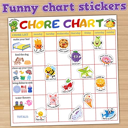 600PCS Punny Teacher Stickers for Students, Funny Teacher Reward Stickers for Kids Classroom Supplies Motivational Potty Training Stickers Cute Animal Incentives Stickers for Kids Toddlers School Home