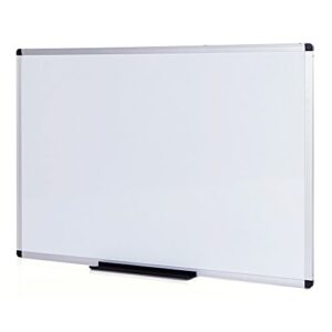 viz-pro magnetic dry erase board, 36 x 24 inches, silver aluminium frame