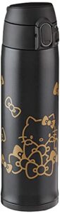 zojirushi sm-ta48ktba stainless steel vacuum insulated mug, 16-ounce, hello kitty black