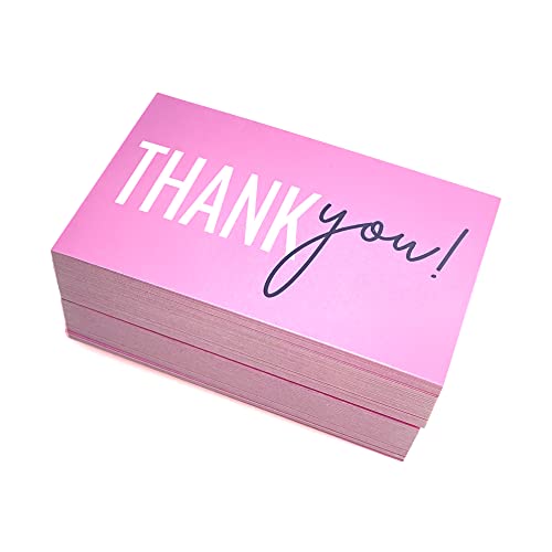 RXBC2011 Thank You for your support Cards Handwritten Lettering Design Thank you small business card Pakc of 100