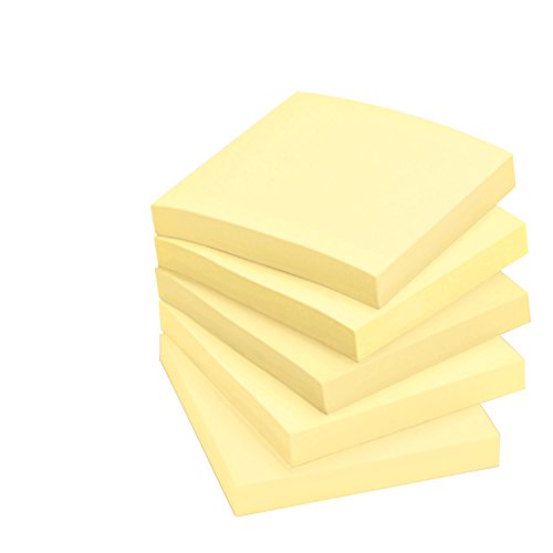 Post-it Notes 3x3 in, 12 Pads, America's 1 Favorite Sticky Notes, Canary Yellow, Clean Removal, Recyclable (654)