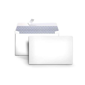 amazon basics #6 3/4 security tinted envelopes with peel & seal, 100-pack, white