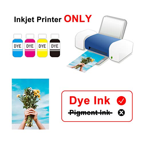 Koala Glossy Thin Inkjet Paper 8.5x11 Inches 100 Sheets Compatible with Inkjet Printer Use DYE INK 115gsm