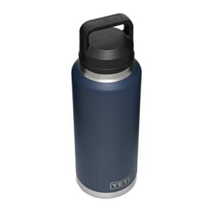 YETI Rambler 46 oz Bottle, Vacuum Insulated, Stainless Steel with Chug Cap, Navy