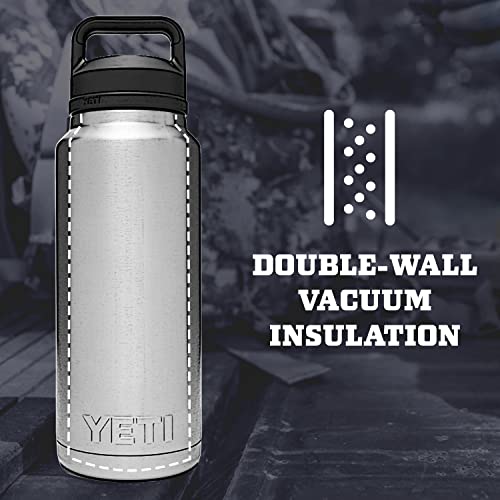 YETI Rambler 46 oz Bottle, Vacuum Insulated, Stainless Steel with Chug Cap, Navy