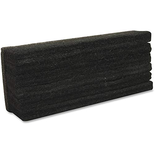 Sparco SPR1 Chalkboard Eraser, All-Felt, Dustless, Black