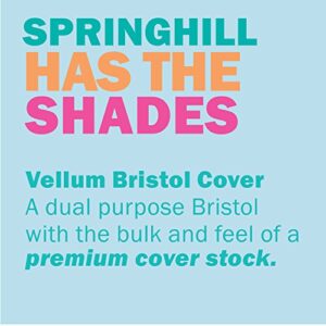 Springhill 8.5” x 11” Blue Colored Cardstock Paper, 67lb Vellum Bristol, 147gsm, 250 Sheets (1 Ream) – Premium Lightweight Cardstock, Vellum Printer Paper with Textured Finish – 026000R