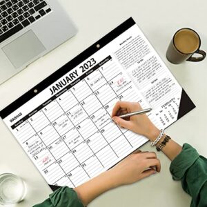 Desk Calendar 2023 - January 2023- June 2024,18-Month Large Desk/Wall Calendars,17''X 12'',Perfect for Planning and Organizing Your Home, School or Office.