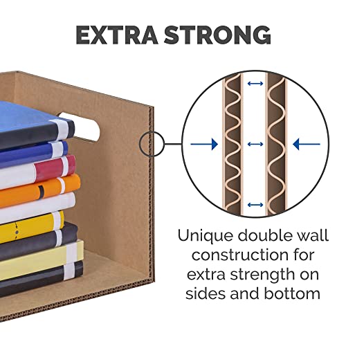 Bankers Box SmoothMove Classic Small Moving Boxes, 10 Pack, Tape-Free Assembly, Easy Carry Handles, 10" x 12" x 15"