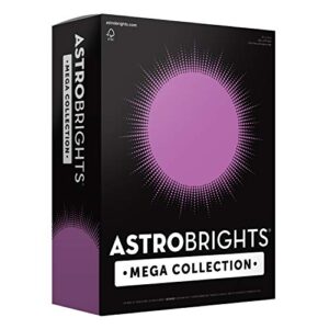 astrobrights mega collection colored paper, 8 ½ x 11, 24 lb/89 gsm, bright purple, 625 ct. (91675) “amazon exclusive” – more sheets!