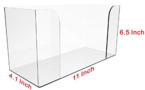 Cq acrylic Paper Towel Dispenser Countertop,Folded Paper Towel Holder,Clear Guest Towel Napkin Holder, Suitable for Z-fold,Multifold Folded Trifold C fold and Trifold Paper Towels,Pack of 1