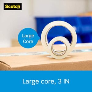 Scotch Heavy Duty Shipping Packaging Tape, 1.88" x 54.6 yd, 3" Core, Clear, Great for Packing, Shipping & Moving, 1 Roll (3850)