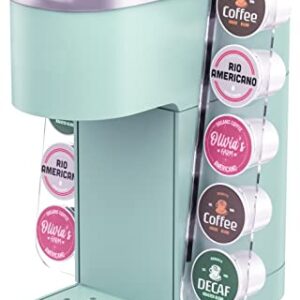 Gevoli K Cup Organizer for Single Serve Keurig K-Mini and K Mini PLUS Coffee Makers - Space Saving Modern Acrylic Kcup Pod Holder (10 Pod Capacity)