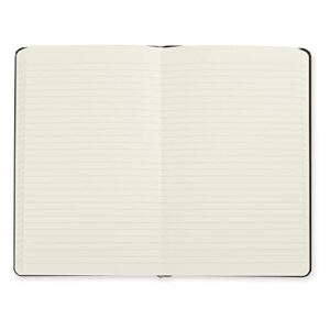 Amazon Basics Classic Notebook, 240 Pages, Hardcover - 5 x 8.25-Inch, Line Ruled Pages