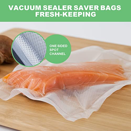 Vacuum Sealer Bags, 50 pack Quart Size 8" x 12" Vacuum Food Sealer Bags, Food sealer vacuum sealer bags, seal meal bags, Precut vacuum seal bags,Vacuum Seal Freezer Bags Sous Vide Bags, BPA Free