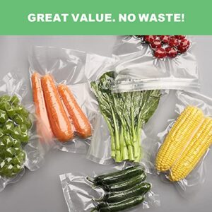 Vacuum Sealer Bags, 50 pack Quart Size 8" x 12" Vacuum Food Sealer Bags, Food sealer vacuum sealer bags, seal meal bags, Precut vacuum seal bags,Vacuum Seal Freezer Bags Sous Vide Bags, BPA Free