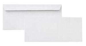 amazon basics #10 security-tinted self-seal business letter envelopes, peel & seal closure – 500-pack, white