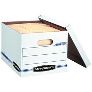 Bankers Box STOR/FILE Storage Boxes, Standard Set-Up, Lift-Off Lid, Letter/Legal, 6 Pack (57036-04)