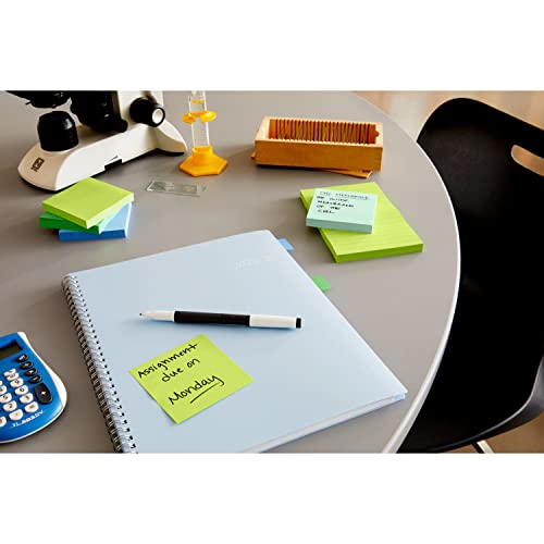 Post-it Super Sticky Notes, 3x3 in, 15 Sticky Note Pads, 2x the Sticky Power, Bright Colors, Post-it Notes, Super Sticky Note Pads, Stick Notes, Sticky Pad, Colorful Sticky Notes Pack (654-15SSCP)