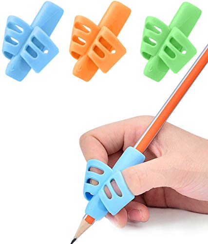 Pencil Grips - JuneLsy Pencil Grips for Kids Handwriting Posture Correction Training Writing AIDS for Kids Toddler Children Special Needs (3 PCS)