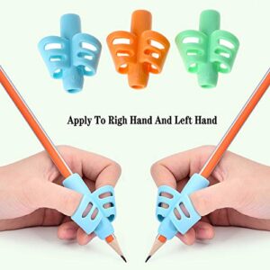 Pencil Grips - JuneLsy Pencil Grips for Kids Handwriting Posture Correction Training Writing AIDS for Kids Toddler Children Special Needs (3 PCS)