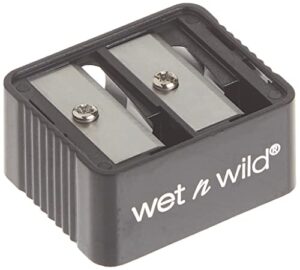 wet n wild dual pencil sharpener dual-pencil eyeliner pencil sharpener | convenient | essential tool | sharpens | easy to clean | travel-friendly | compact