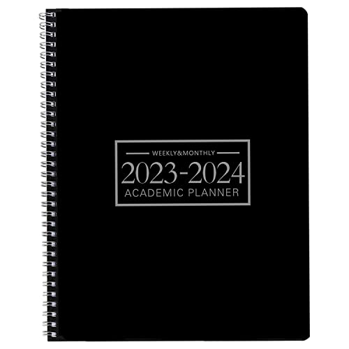 Office Planner Jan 2023- Dec 2024 Monthly Calendar Planner - 9 × 11 Time Management Personal Planner Hard PVC Cover with Spiral Bound