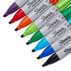 SHARPIE Permanent Markers, Chisel Tip, Classic Colors, 8 Count