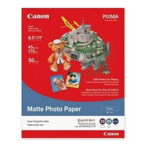 canon 7981a004 photo paper plus, matte, 8-1/2 x 11 (pack of 50 sheets)