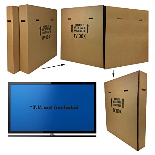 uBoxes TV Moving Box Fits Up To 70" Adjustable Box