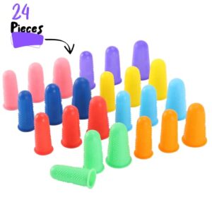 Mr. Pen- Hot Glue Gun Finger Protectors, 24 pcs, Silicone Finger Protectors, Finger Protectors, Finger Protectors for Hot Glue, Silicone Thimble, Hot Glue Finger Protectors, Finger Guard