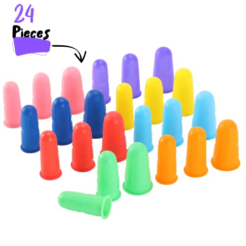 Mr. Pen- Hot Glue Gun Finger Protectors, 24 pcs, Silicone Finger Protectors, Finger Protectors, Finger Protectors for Hot Glue, Silicone Thimble, Hot Glue Finger Protectors, Finger Guard