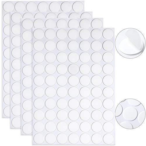 280 Pcs Double Sided Sticky Dot Stickers Removable Round Putty Clear Sticky Tack No Trace Sticky Putty Waterproof Small Stickers for Festival Decoration (20mm, 280)