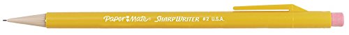 Paper Mate SharpWriter Mechanical Pencils, 0.7mm, HB #2, Yellow, 12 Count