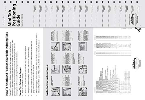 Tabbies Mini Gold-Edged Bible Indexing Tabs, Old & New Testament, 80 Tabs Including 64 Books & 16 Re