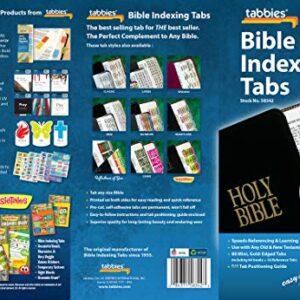 Tabbies Mini Gold-Edged Bible Indexing Tabs, Old & New Testament, 80 Tabs Including 64 Books & 16 Re