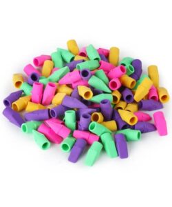 mr. pen erasers for pencils, 120 pack, pencil top erasers, eraser caps, pencil erasers for kids, cap erasers, eraser tops, pencil topper erasers. ereaser