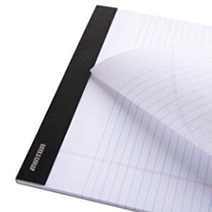 Mintra Office Legal Pads - ((PREMIUM WHITE 6pk, 8.5in x 11in, NARROW RULED)) - 50 Sheets per Notepad, Micro perforated Writing Pad, Notebook Paper for School, College, Office, Professional