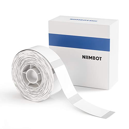 NIIMBOT Label Maker Tape (0.55" x 1.18") Printer Sticker Paper with Self-Adhesive for D11/D110/D101 Label Maker,1 Roll of 210 (Clear)