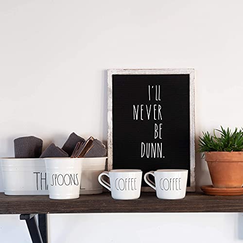 Skinny Letterboard Letters Only Set NO BOARD INCLUDED, Rae Dunn Inspired Font Perfect Farmhouse Decor Accessories, Changeable Felt Letter Boards Message, 2 Inch White Plastic Letters Numbers Symbols