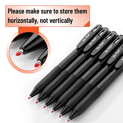 Mr. Pen- Pens, Black Gel Pens, 6 Pack, 0.7mm Fine Point, No Smear, Fast Dry, Gel Ink Pens, Black Ink Pen, Pens Bulk, Gel pen, Black Pens, Pens for Journaling, Retractable Pens, Premium Ink Pen