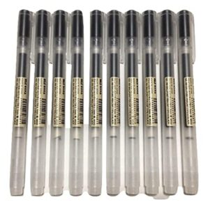 muji gel ink ball point pen 0.5mm black color 10pcs