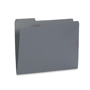 Blue Summit Supplies 100 Grayscale File Folders, Letter Size, 1/3 Cut Tab, Modern Gray, Black, and White Folder Assortment, Great for Organizing and Easy File Storage, 100 Per Box