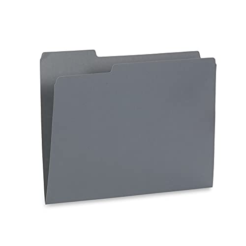 Blue Summit Supplies 100 Grayscale File Folders, Letter Size, 1/3 Cut Tab, Modern Gray, Black, and White Folder Assortment, Great for Organizing and Easy File Storage, 100 Per Box