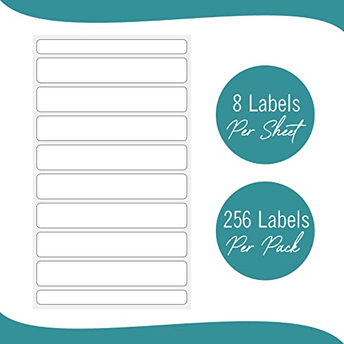 File Folder Labels 32 Sheets File Labels White Stickers a Total of 256 File Labels for File Folders