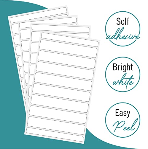 File Folder Labels 32 Sheets File Labels White Stickers a Total of 256 File Labels for File Folders