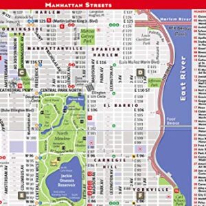 StreetSmart® NYC Map Midtown Edition by Van Dam-Laminated pocket city street map of Manhattan w/ all attractions, museums, sights, hotels, Broadway Theaters & NYC Subway map; 2023 Edition