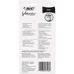 BIC Velocity Max Mechanical Pencil, Medium Point (0.7mm), 2-Count, Black