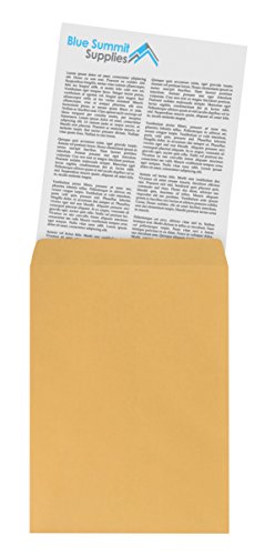 100 9 X 12 Self Seal Golden Brown Kraft Catalog Envelopes - Designed for Secure Mailing - Oversize Strong Peel and Seal Flap with 28 Pound Kraft Paper- 100 Envelopes